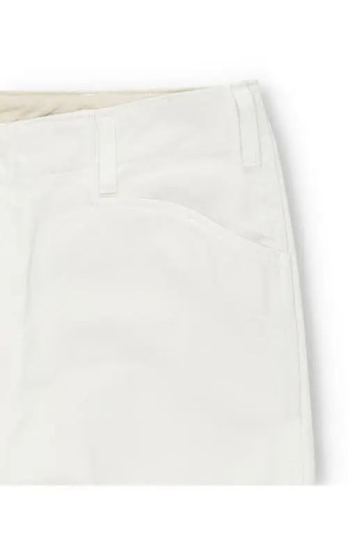 FORTELA Ben Heavy Cotton Gabardine Chino Pants - White