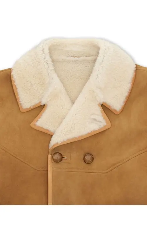 FORTELA Lemans Double-breasted Shearling Coat