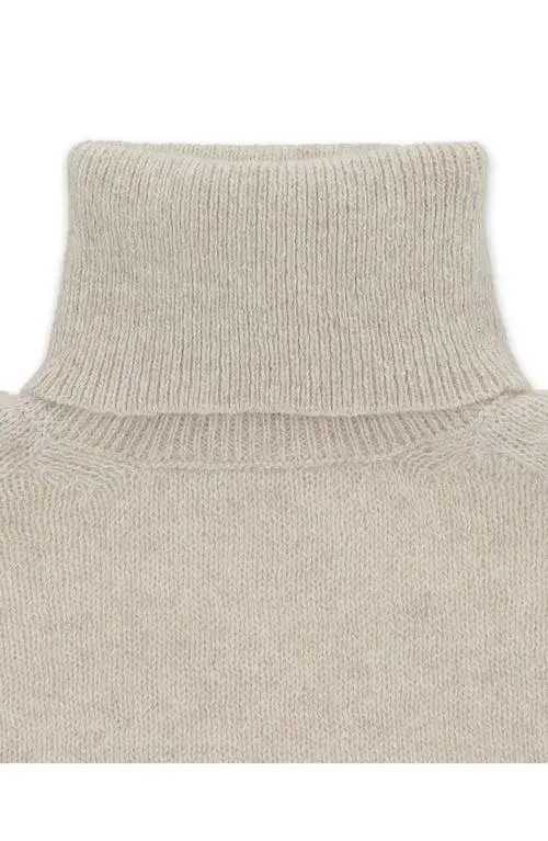 FORTELA Piero High Neck Alpaca Wool Sweater - Beige