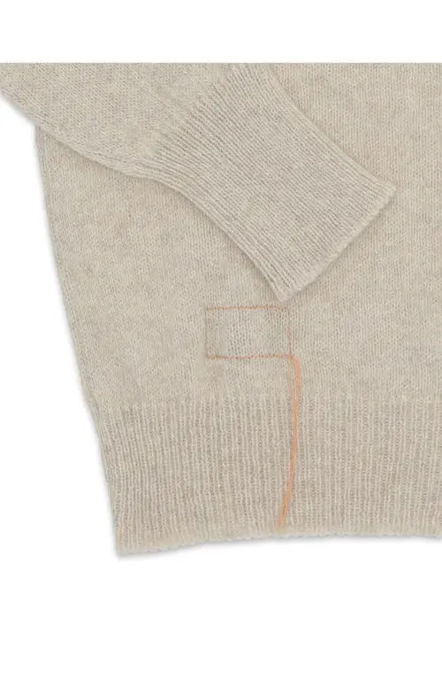 FORTELA Piero High Neck Alpaca Wool Sweater - Beige