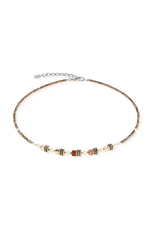 COEUR DE LION Sparkling Princess Necklace - Mocha Mousse
