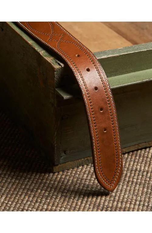 FORTELA Tesla Calf Leather Belt With Studs