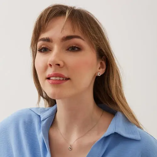 SPERO LONDON Dripping Molten Textured Pendant Necklace