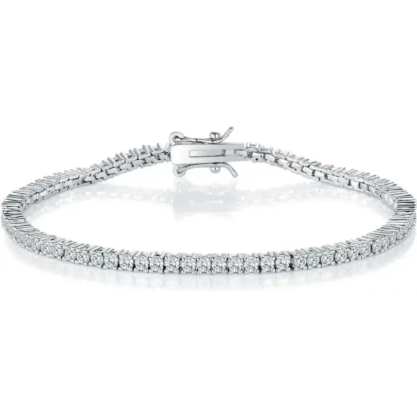 SPERO LONDON Sterling 2mm Tennis Bracelet - Silver