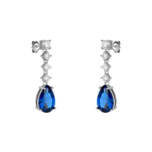SPERO LONDON Pear Shape Drop Earrings