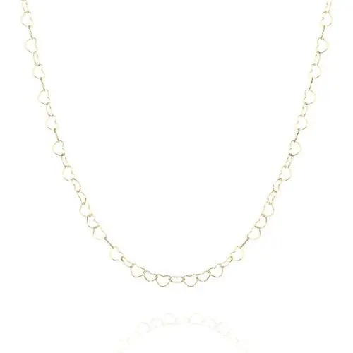 SPERO LONDON Love Heart Sterling Chain Necklace - Gold