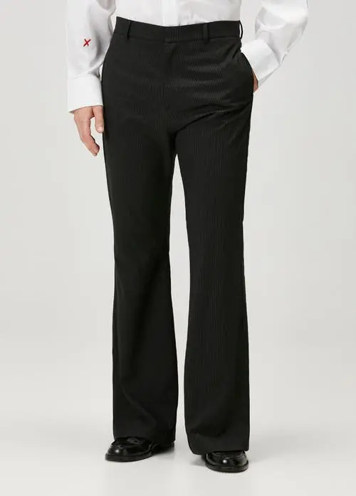 PCFG Striped Woven Flare Pant