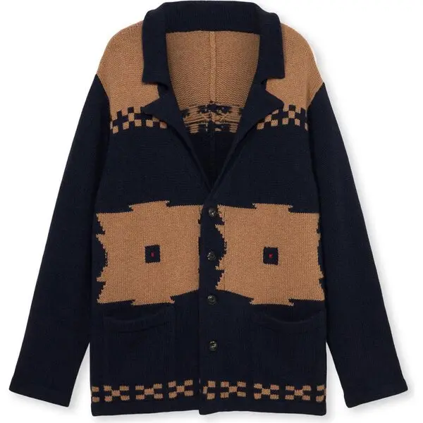 FORTELA Faustop Cashmere Cardigan - Blue