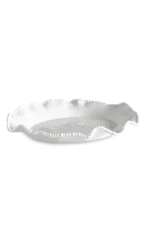 BEATRIZ BALL COLLECTION Vida Alegria Oval Platter - White