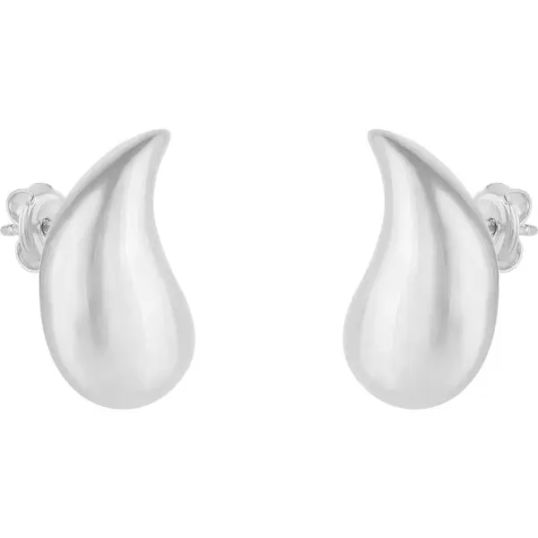 SPERO LONDON Pear Teardrop Sterling Earrings - Silver