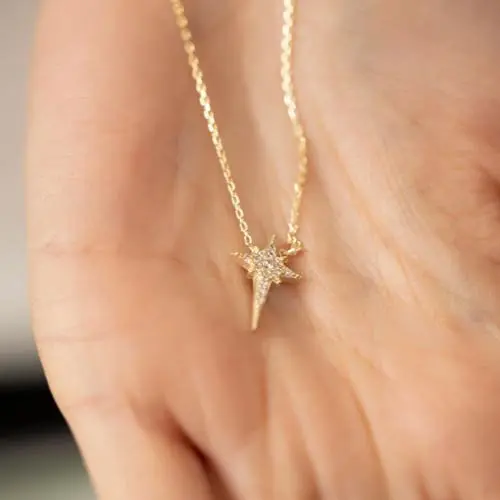SPERO LONDON Northern Star Polaris Sterling Necklace - Silver