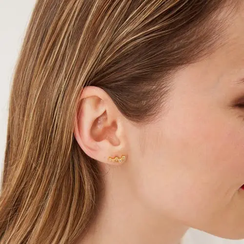 SPERO LONDON Star Cluster Stud Earring - Gold