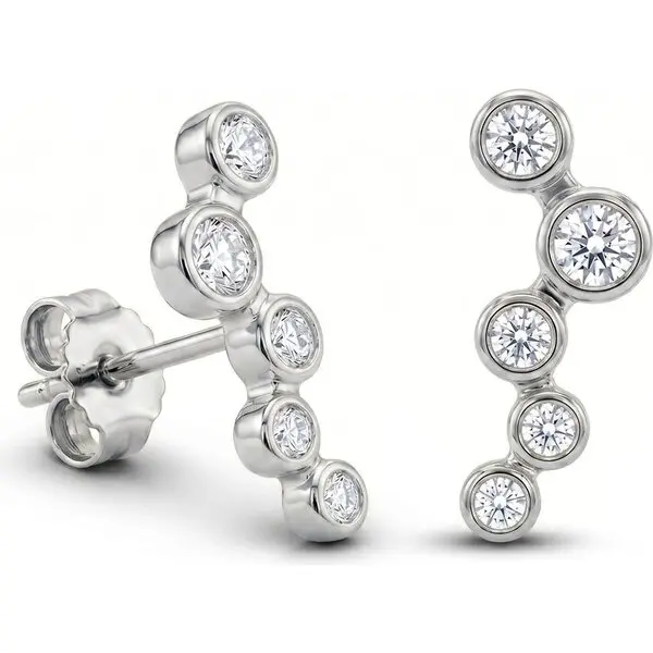SPERO LONDON Star Cluster Stud Earrings - Silver