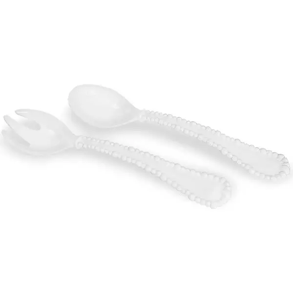 BEATRIZ BALL COLLECTION Vida Alegria Salad Servers - White