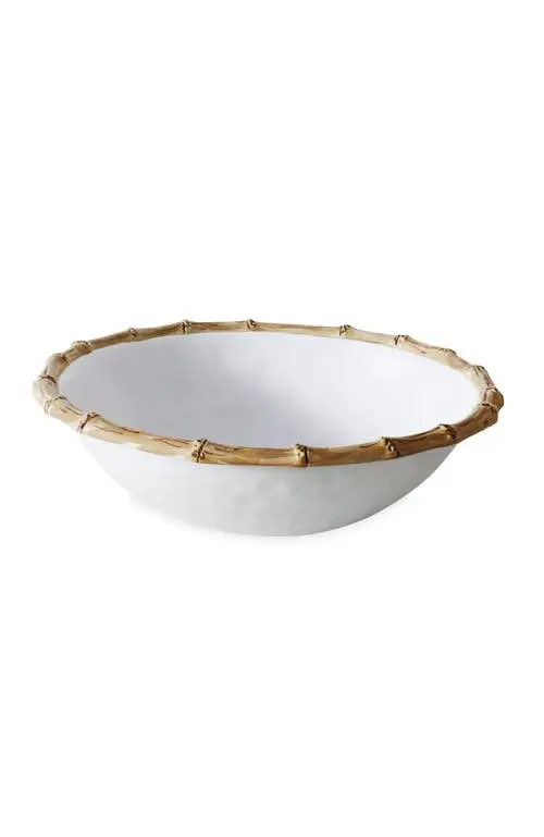 BEATRIZ BALL COLLECTION Vida Cane Salad Bowl - White