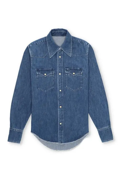 FORTELA Yellowstone Stone Wash Denim Shirt