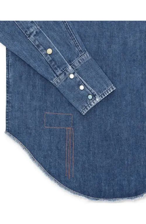 FORTELA Yellowstone Stone Wash Denim Shirt