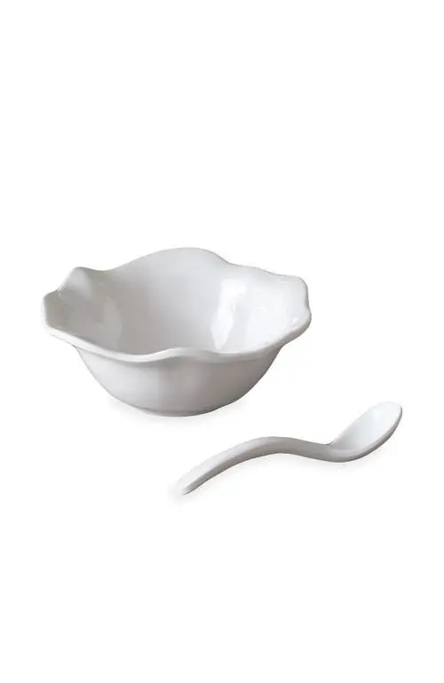 BEATRIZ BALL COLLECTION Vida Havana Mini Bowl With Spoon - White