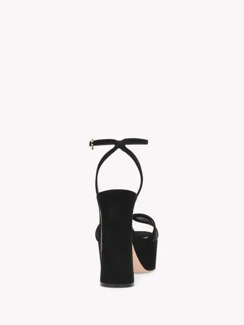 GIANVITO ROSSI Suede Platform Heel