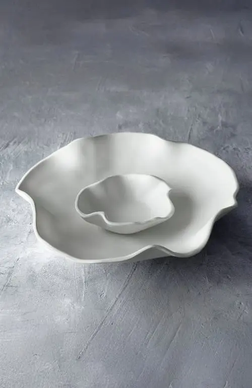 BEATRIZ BALL COLLECTION Vida Nube Bowl With Dip - White