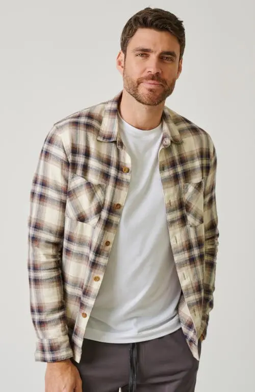 LEISURE LAB Wolf Flannel Button Up - Coyote