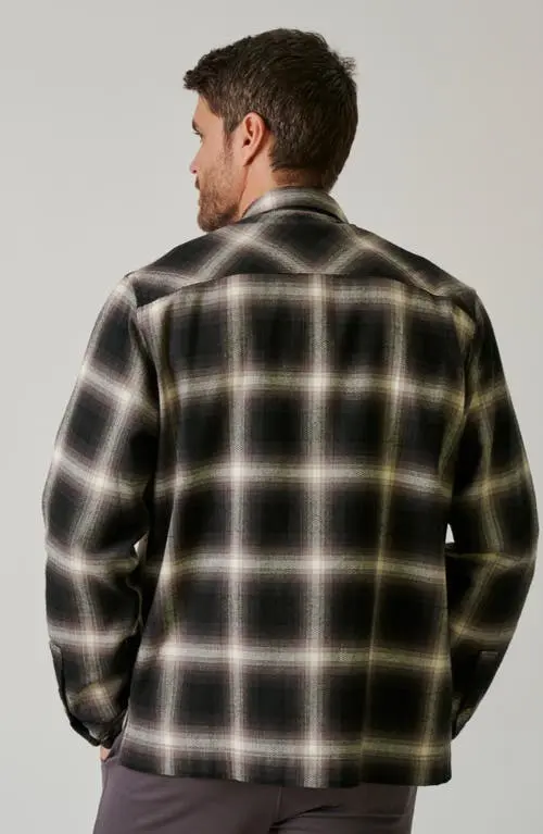LEISURE LAB Wolf Flannel Button Up - Coyote