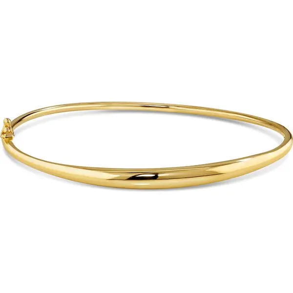 DEVATA Dome Bangle Bracelet In 14k Gold - Yellow Gold