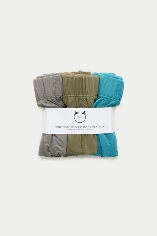 WOLF VS. GOAT (WVG) 3-pack Functional Fly Lyocell Boxers - Multicolor