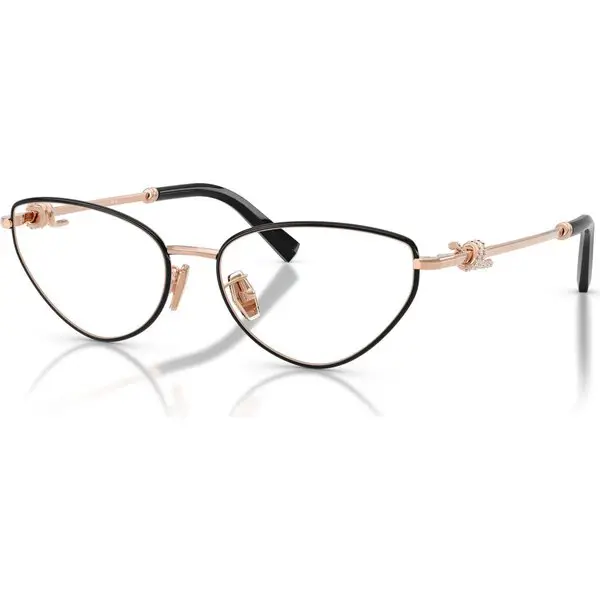 Tiffany & Co. 56mm Cat Eye Optical Glasses - Black