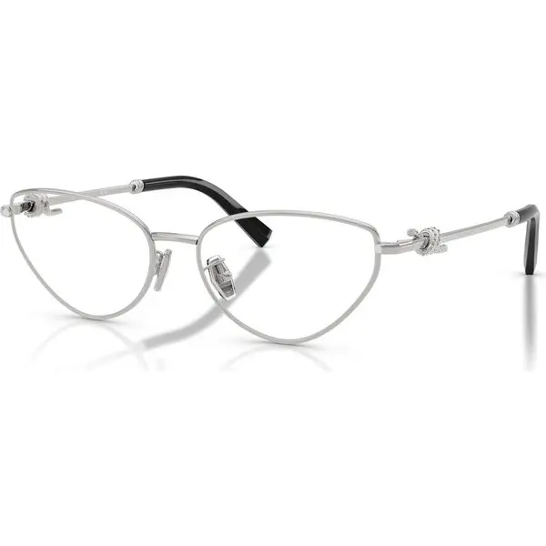 Tiffany & Co. 56mm Cat Eye Optical Glasses - Silver
