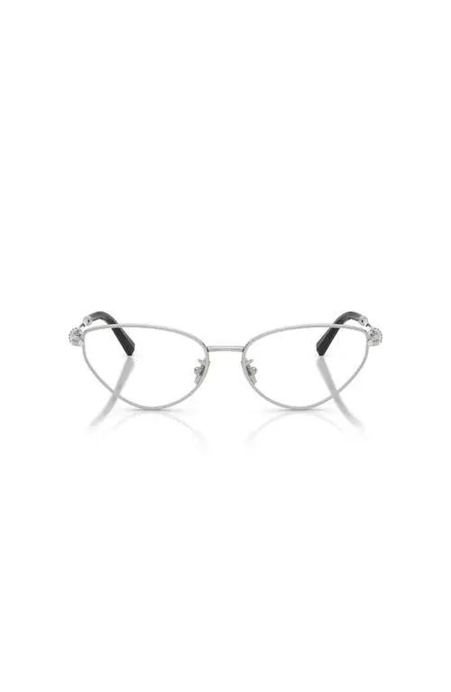 Tiffany & Co. 56mm Cat Eye Optical Glasses - Silver
