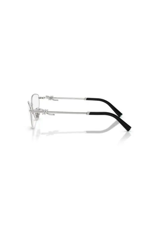 Tiffany & Co. 56mm Cat Eye Optical Glasses - Silver