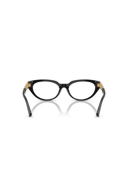 Versace 52mm Cat Eye Optical Glasses - Black