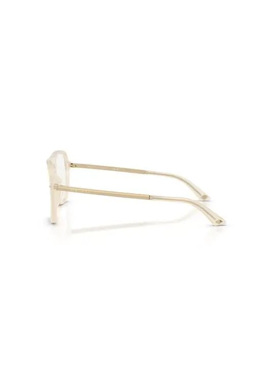 JIMMY CHOO 55mm Pilot Eyeglasses - Yellow