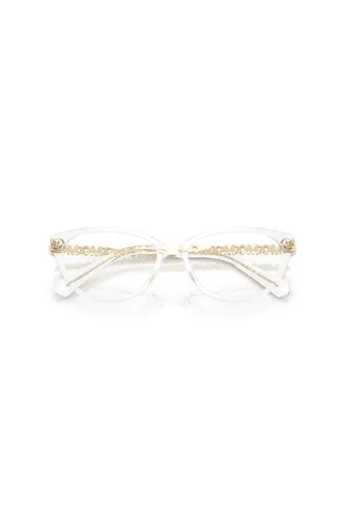 Michael Kors 49mm Cat Eye Optical Glasses - Transparent