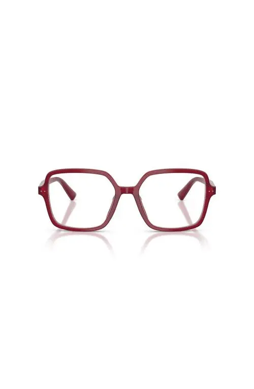 JIMMY CHOO 53mm Square Eyeglasses - Red