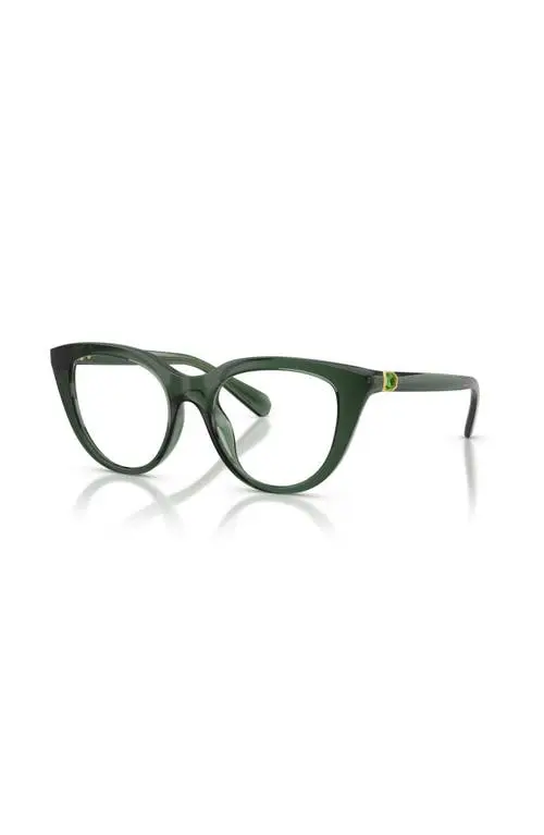 SWAROVSKI 51mm Cat Eye Optical Glasses - Green