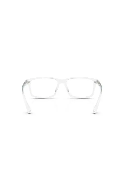 Armani Exchange 56mm Rectangle Eyeglasses - Transparent