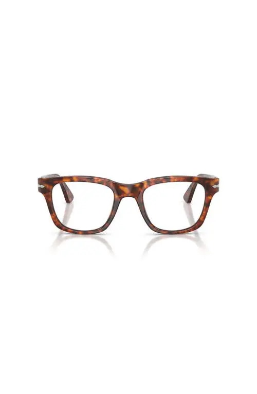 Persol 53mm Square Eyeglasses - Tortoise