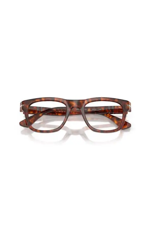 Persol 53mm Square Eyeglasses - Tortoise