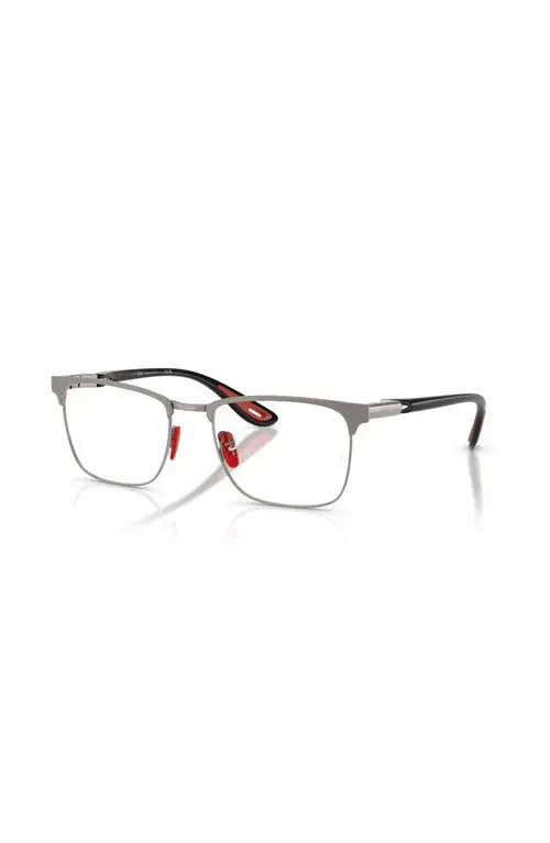 Ray-ban 54mm Square Full Rim Eyeglasses - Grey