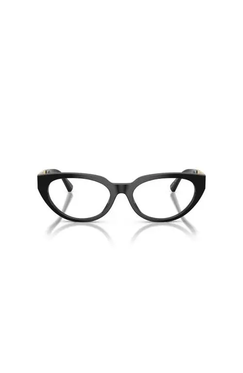 Versace 54mm Cat Eye Optical Glasses - Black