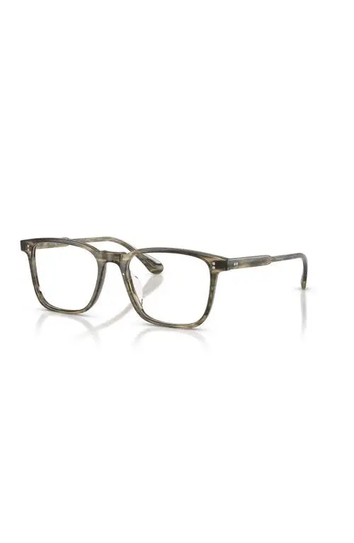 Oliver Spencer 53mm Square Optical Glasses - Green