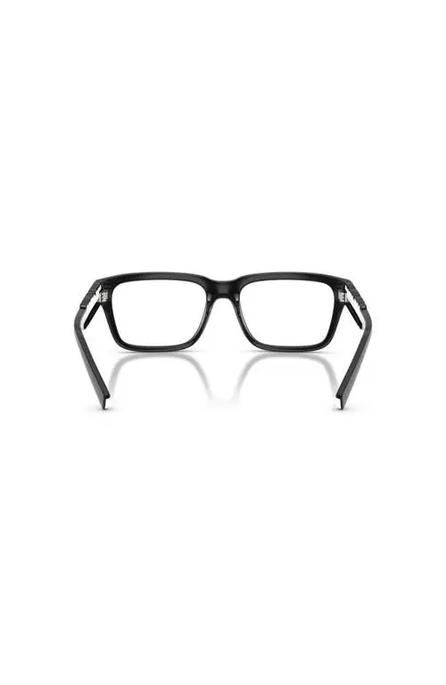 Dolce & Gabbana 53mm Rectangle Optical Eyeglasses - Black