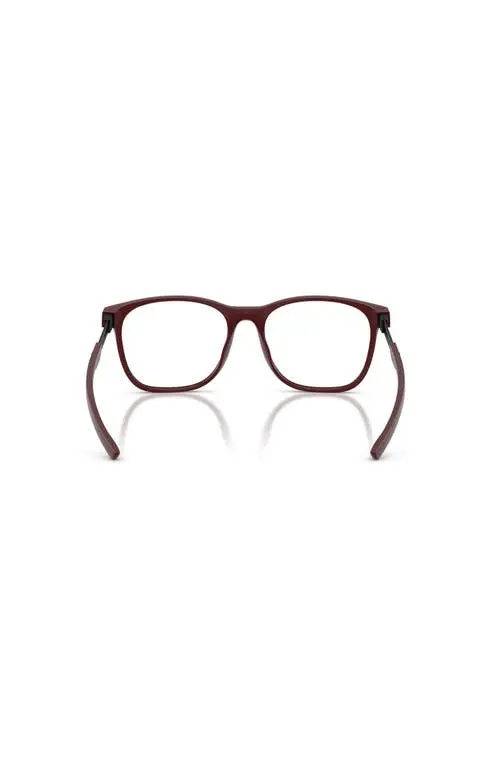 SCUDERIA FERRARI 52mm Rectangle Optical Glasses - Red