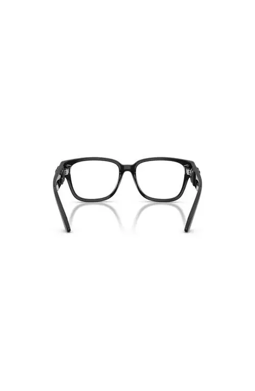 Dolce & Gabbana 49mm Square Full Rim Eyeglasses - Black