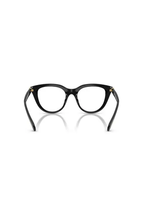 SWAROVSKI 49mm Cat Eye Optical Glasses - Black