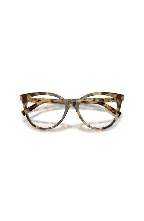 Tiffany & Co. 53mm Cat Eye Optical Glasses - Tortoise