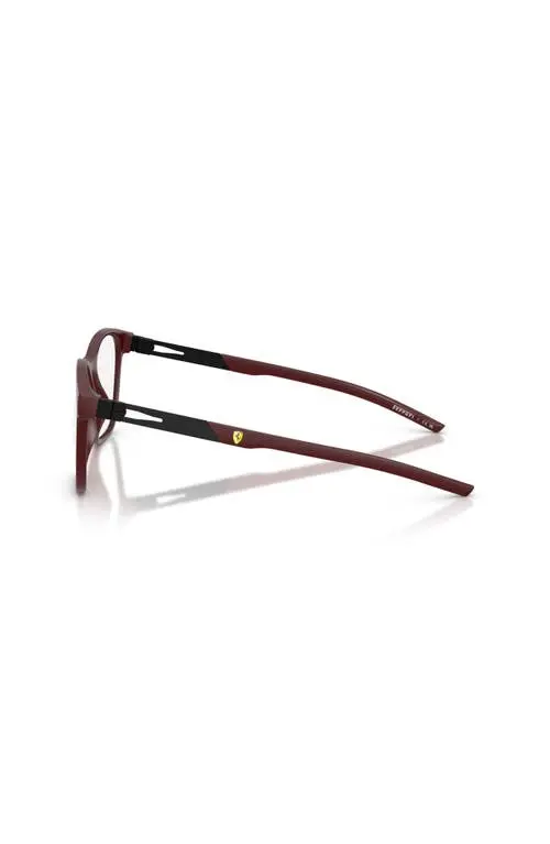 SCUDERIA FERRARI Rectangle Optical Glasses - Red