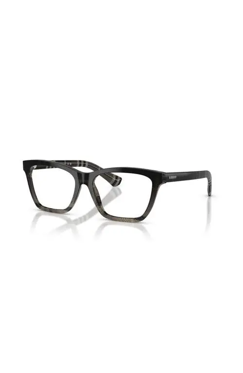Burberry 52mm Rectangle Optical Glasses - Grey